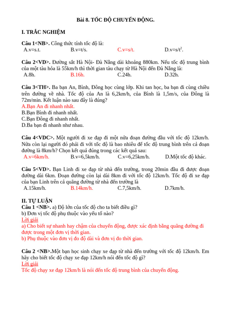 Bài 8.2 - KHTN - KNTT | PDF