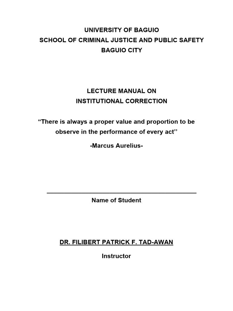 Module 1-Institutional Correction | PDF | Prison | Crimes Module 1-Institutional Correction | PDF | Prison | Crimes