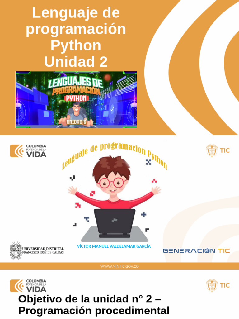 Masterclass Profundizacion Unidad 2 Python - Victor - Valdelamar ABRIL | PDF | Python (lenguaje ...