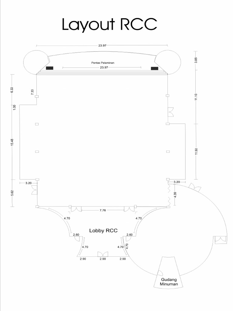 Layout Ratu Convention Center | PDF