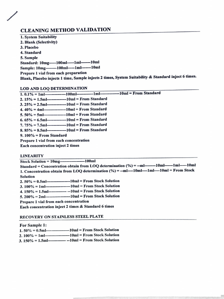 cleaning validation | PDF