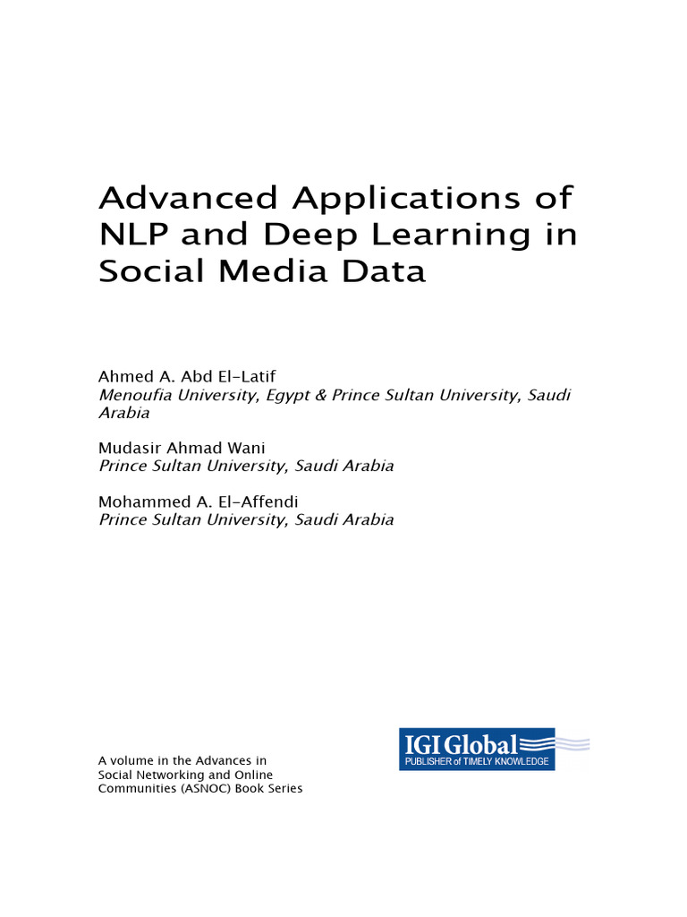 Advanced Applications of NLP and Deep Learning in Social Media Data ...