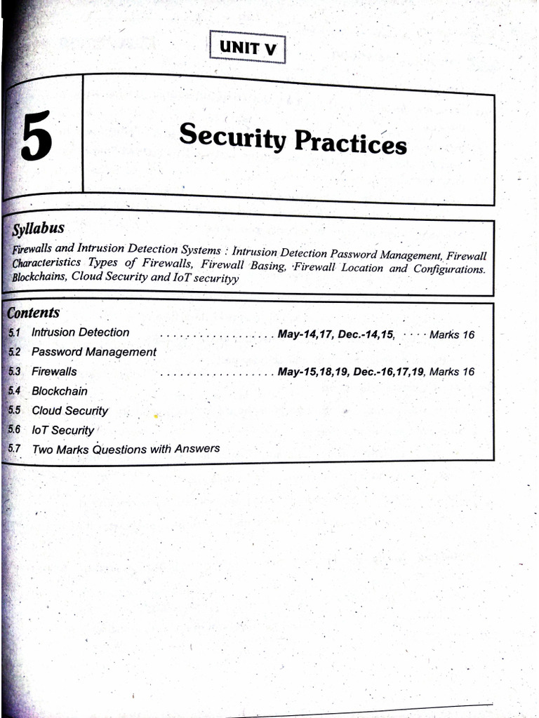 Network Security Unit-5 | PDF