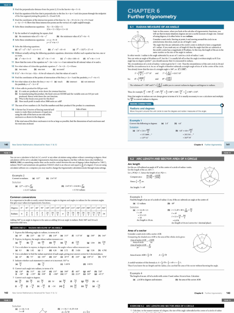 CH 6 Adv Further Trig | PDF