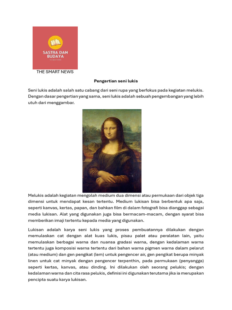 Seni Lukis: Dasar dan Medium | PDF
