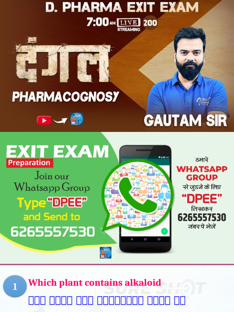 206.pharmacognosy (Dangal 3) | PDF | Leaf | Opium