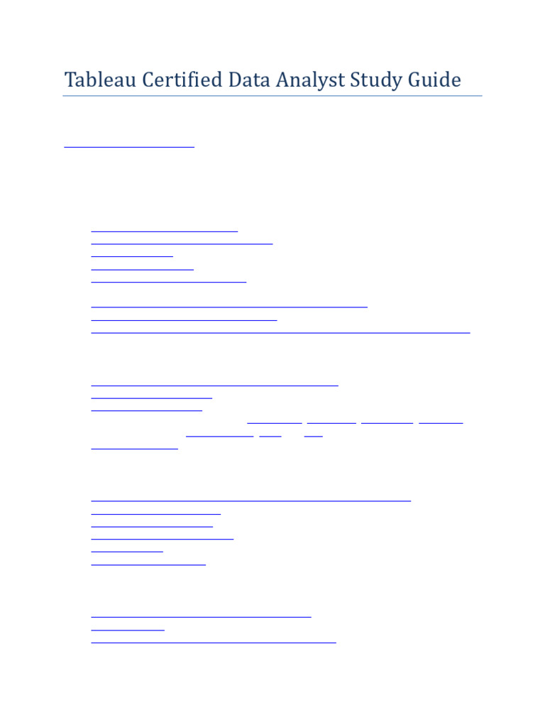 Data-Analyst-Study-Guide-Tableau Certified Data Analyst Study Guide ...