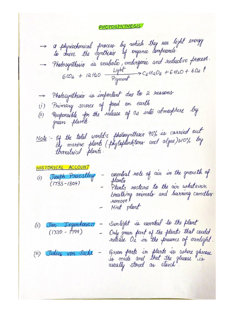 PHOTOSYNTHESIS | PDF