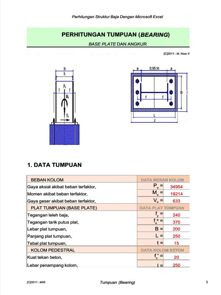 PDF Perhitungan Angkur - Compress | PDF