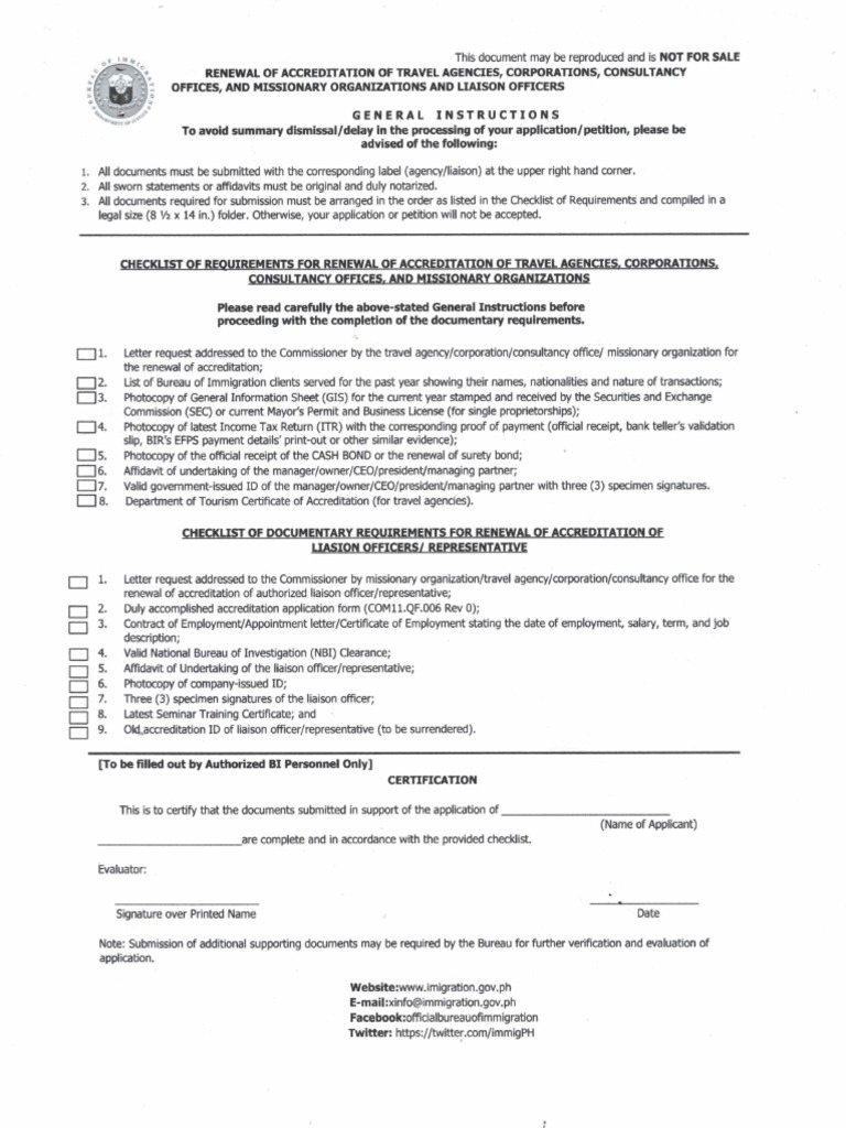 Accreditation Renewal Checklist | PDF