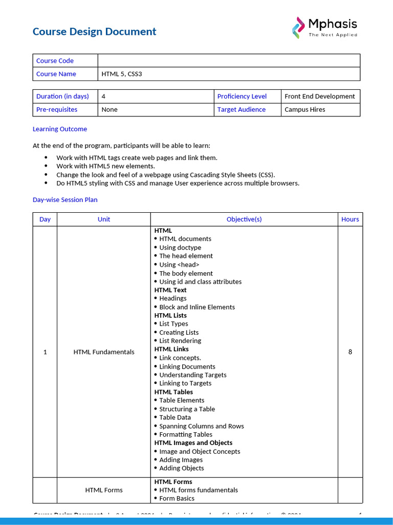 01-1 HTML 5, CSS3 04 | PDF | Html | Html Element