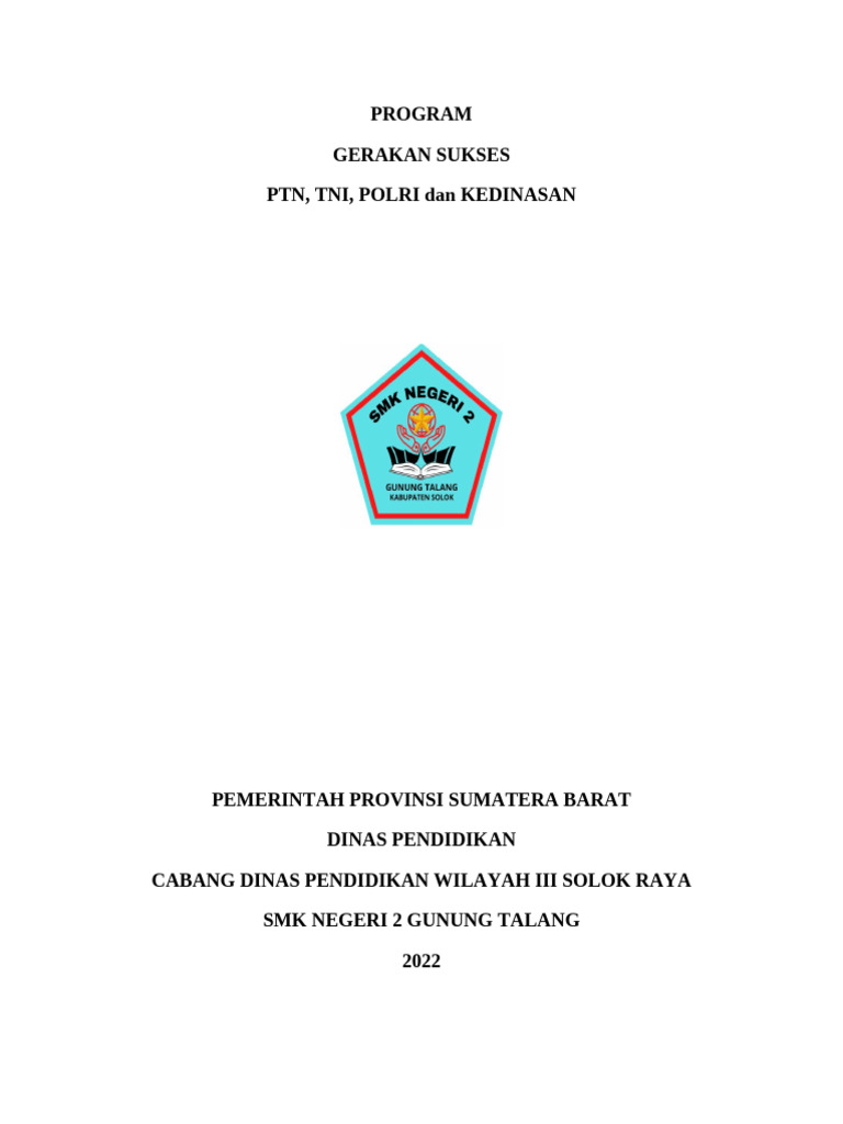 Program Kerja Sama Tni, Polri | PDF
