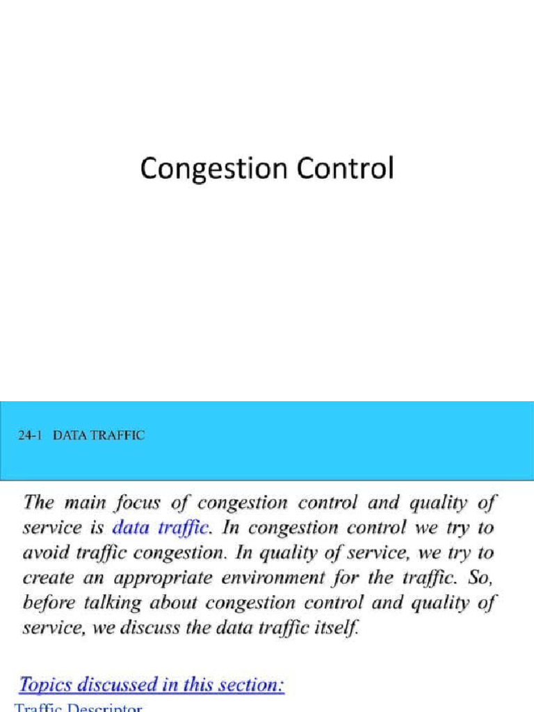 Congestion Control | PDF