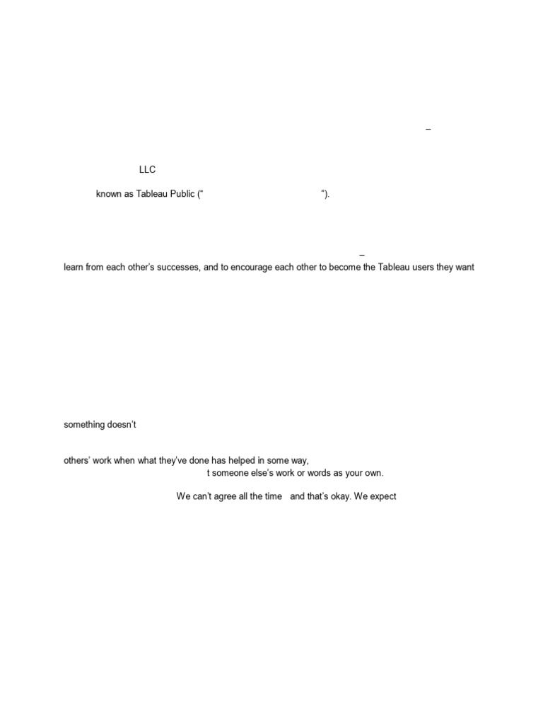 Tableau Community Code of Conduct | PDF | Community | Social Media