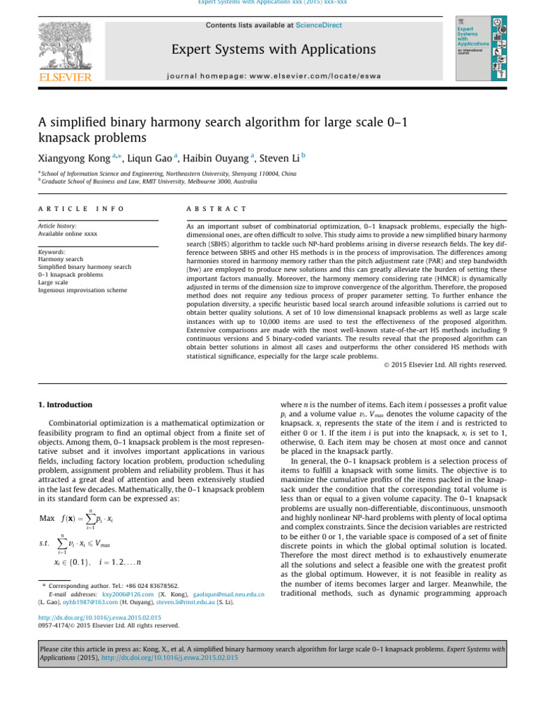 Expert Systems With Applications: Xiangyong Kong, Liqun Gao, Haibin ...