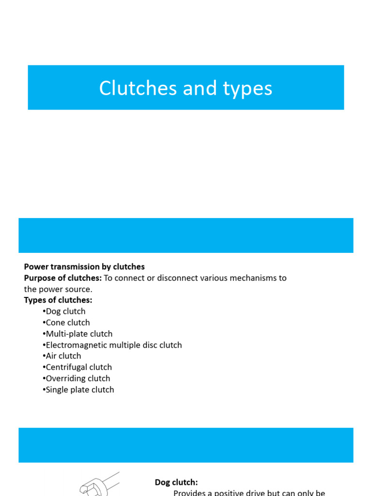 Clutches And Types 36180027 2024 07 04 21 56 Pdf Clutch