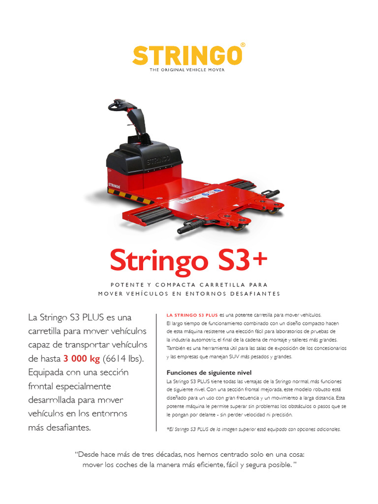 (ES) Stringo S3 PLUS Product Sheet | PDF | Vehículos terrestres ...