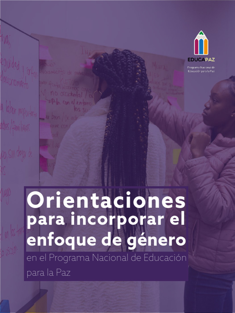 Orientaciones Enfoque Genero Educapaz Small | PDF | Género gramatical | Género