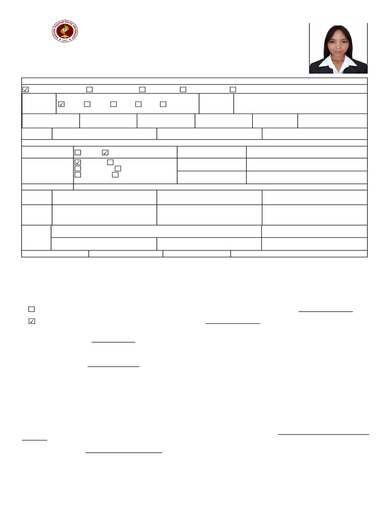 Free Education Form For 2024-30804 SEM 1 SY 2024-2025 | PDF