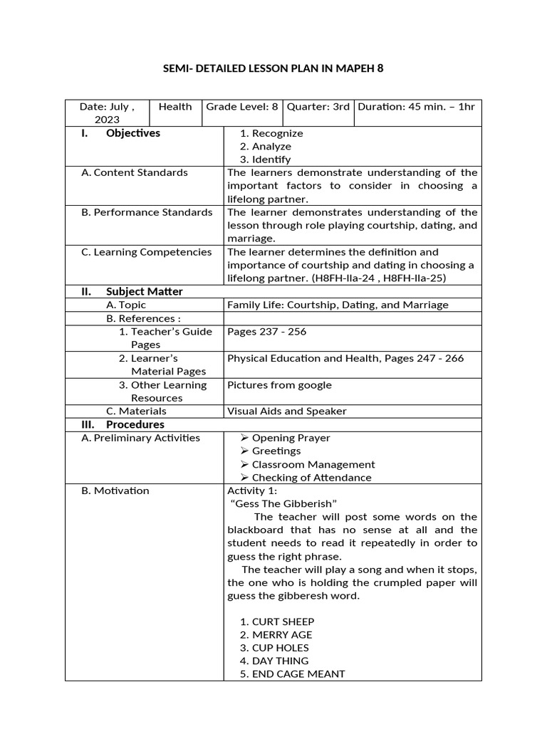 SDLP | PDF | Learning | Romance (Love)