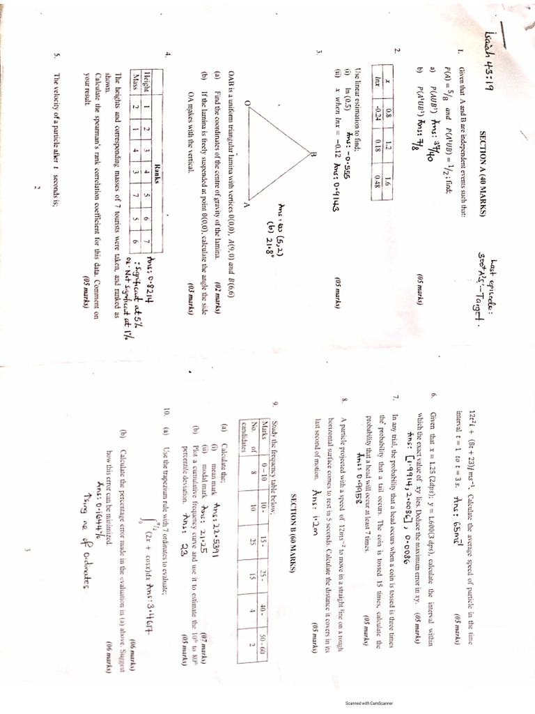 Math Paper 2 Questions | PDF