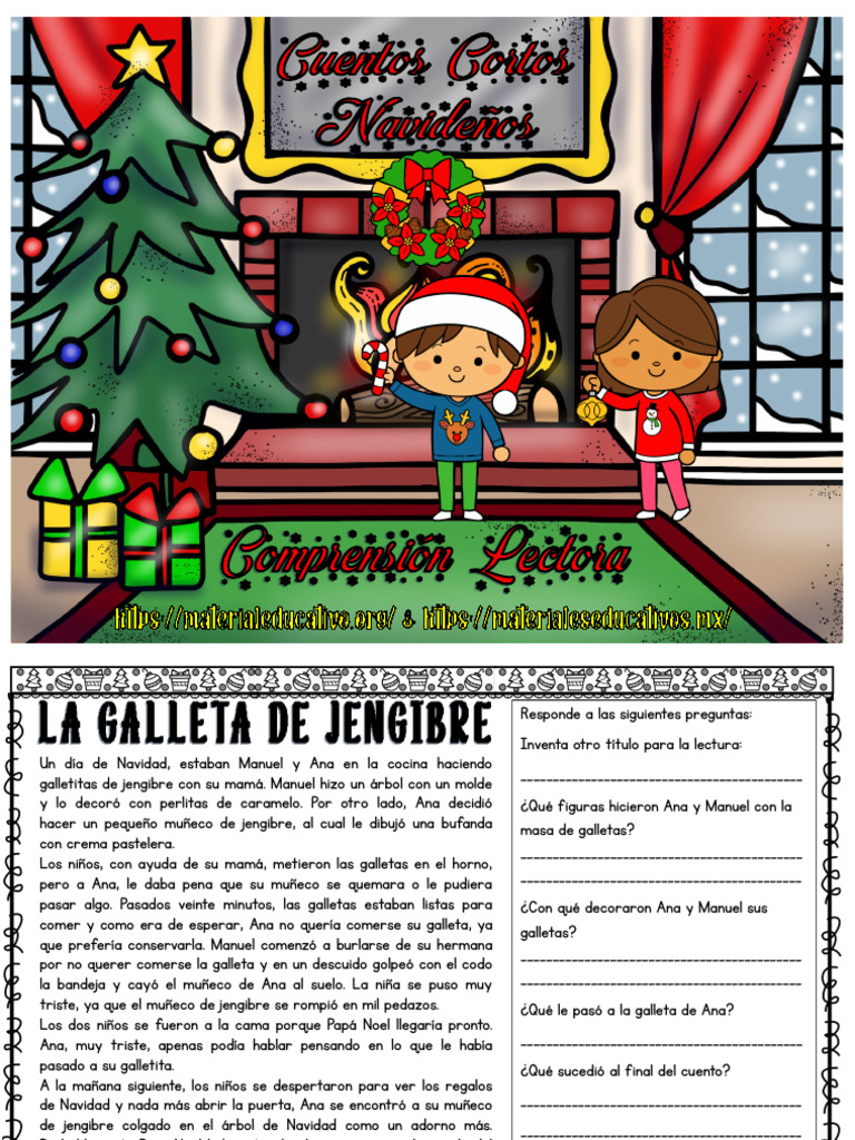 Cuentos cortos navideños con preguntas | PDF | Papá Noel | David