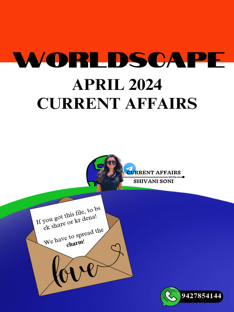 Worldscape - April 2024 by Shivani Soni | PDF