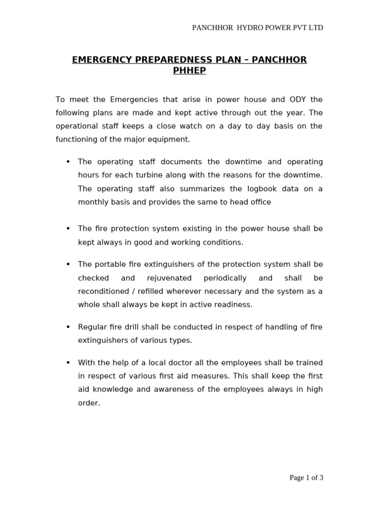 Emergency Plan | PDF | Switch | Emergency Management