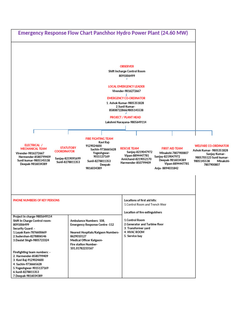 10.a Emergency Response Flow Chart | PDF | Public Services | Safety
