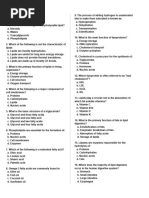 Lipids: 50 MCQs with Answers | PDF | Lipid | Fat
