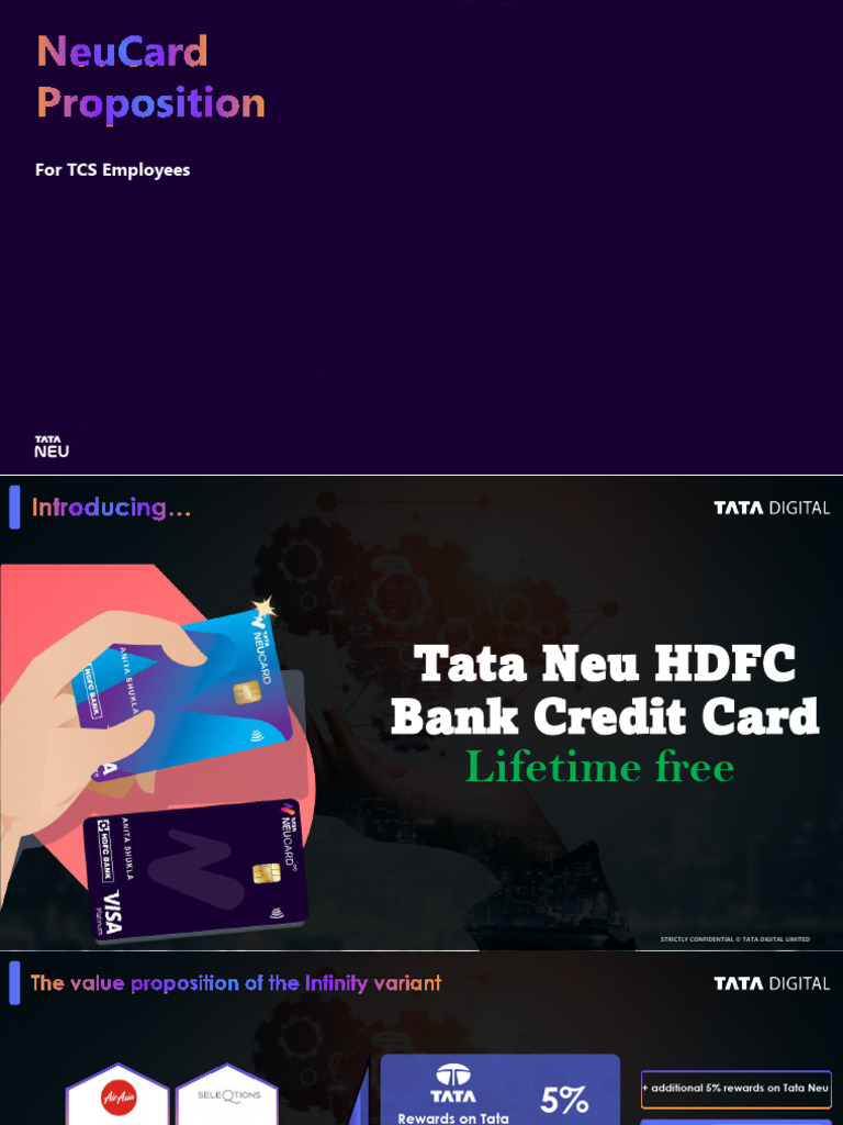 NeuCard Value Proposition v1 Onboarding Pack | PDF | Credit Card ...