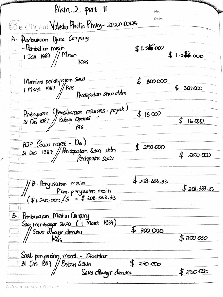 AKM PERT 11 - Valeska Phelia Phung (20200100125) | PDF