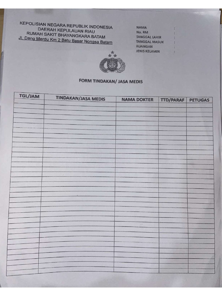 form tindakan lama (1) | PDF