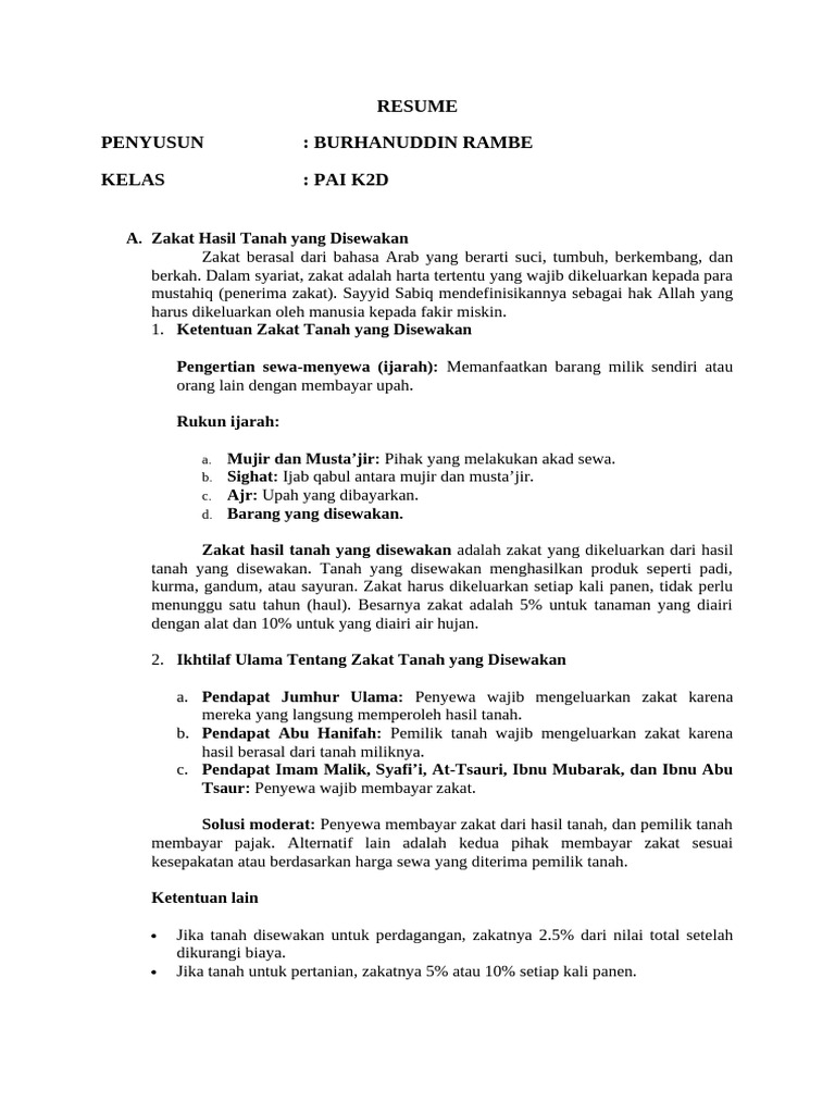 Resume Modul Fiqih KB 1 | PDF | Hukum