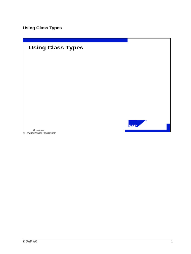 07 Using Class Types | PDF | Information Technology | Information ...