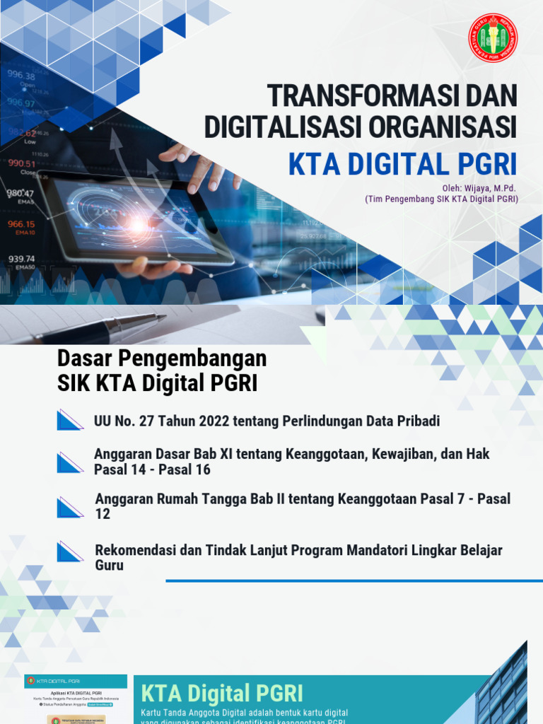 Paparan KTA Digital PGRI 2023 | PDF
