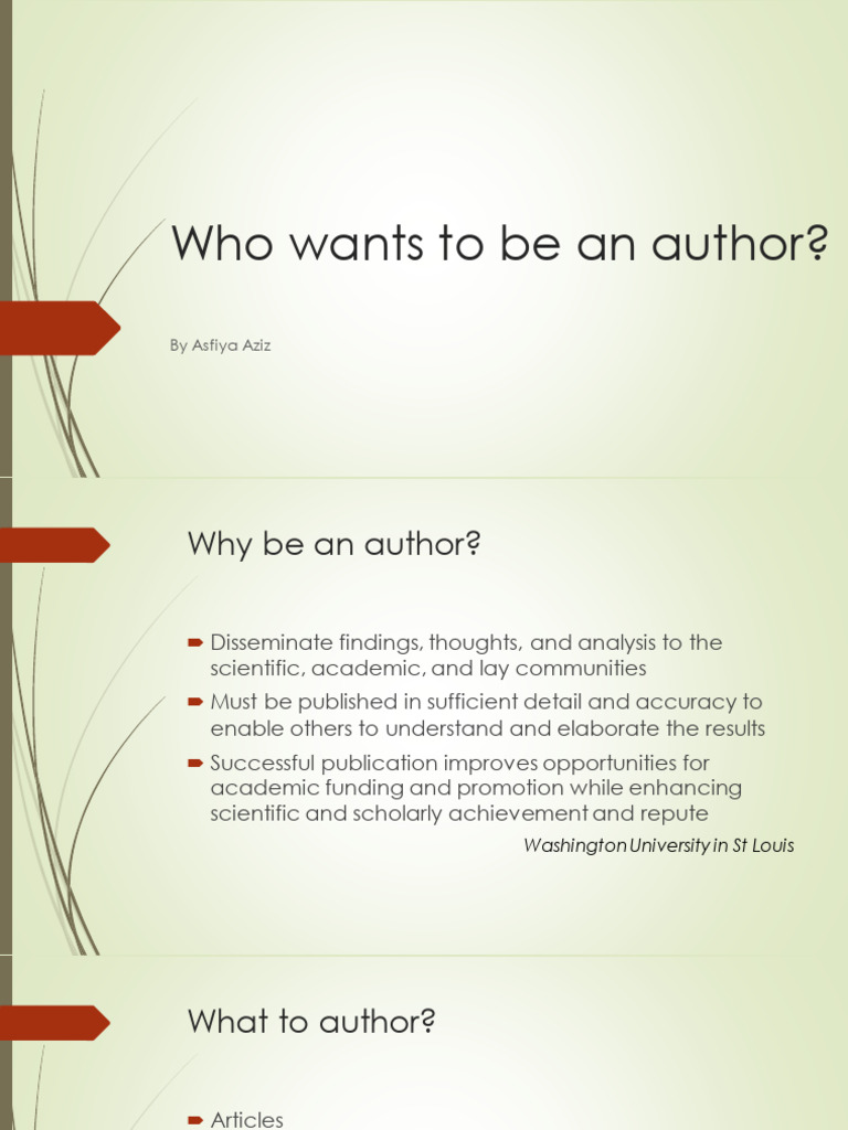 Understanding Authorship in Research | PDF