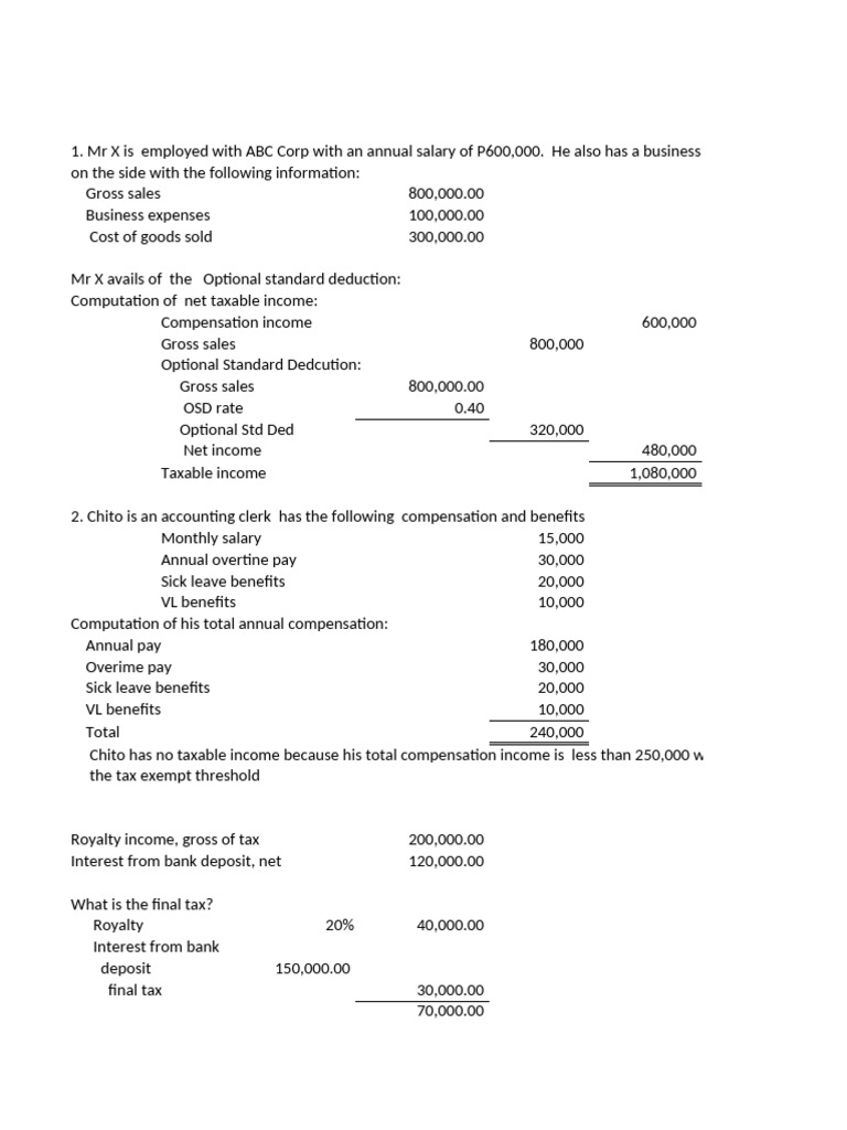 Tax Review | PDF | Income | Taxes