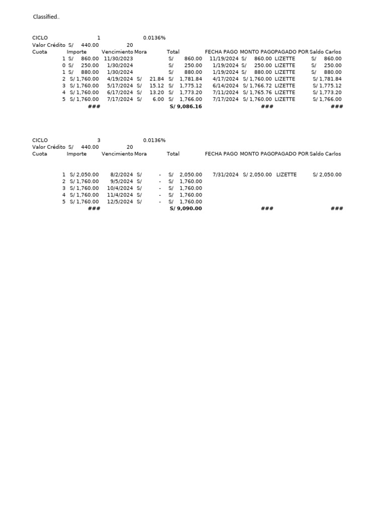 Calculadora ULIMA | PDF