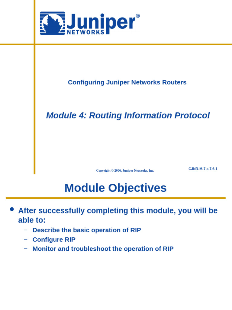 Module 4 - RIP | PDF | Routing | Internet Standards
