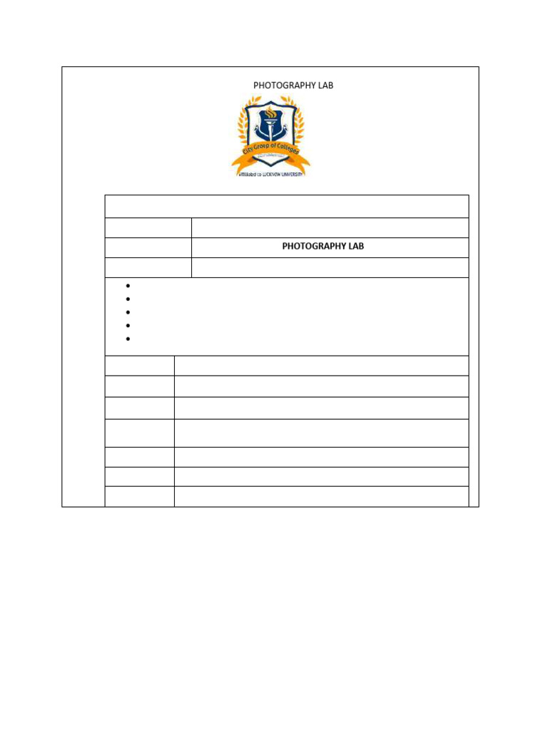 Photography Lab - Unit2 | PDF | Photograph | Camera
