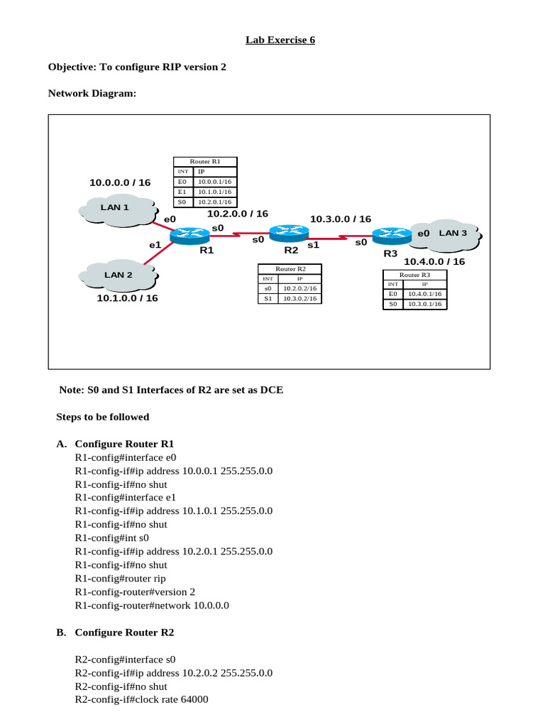 Lab Exercise 5 | PDF | Internet Protocols | Router (Computing) Lab Exercise 5 | PDF | Internet Protocols | Router (Computing)