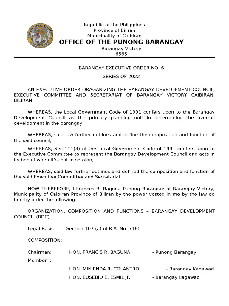 Executive BDC | PDF | Governance | Justice