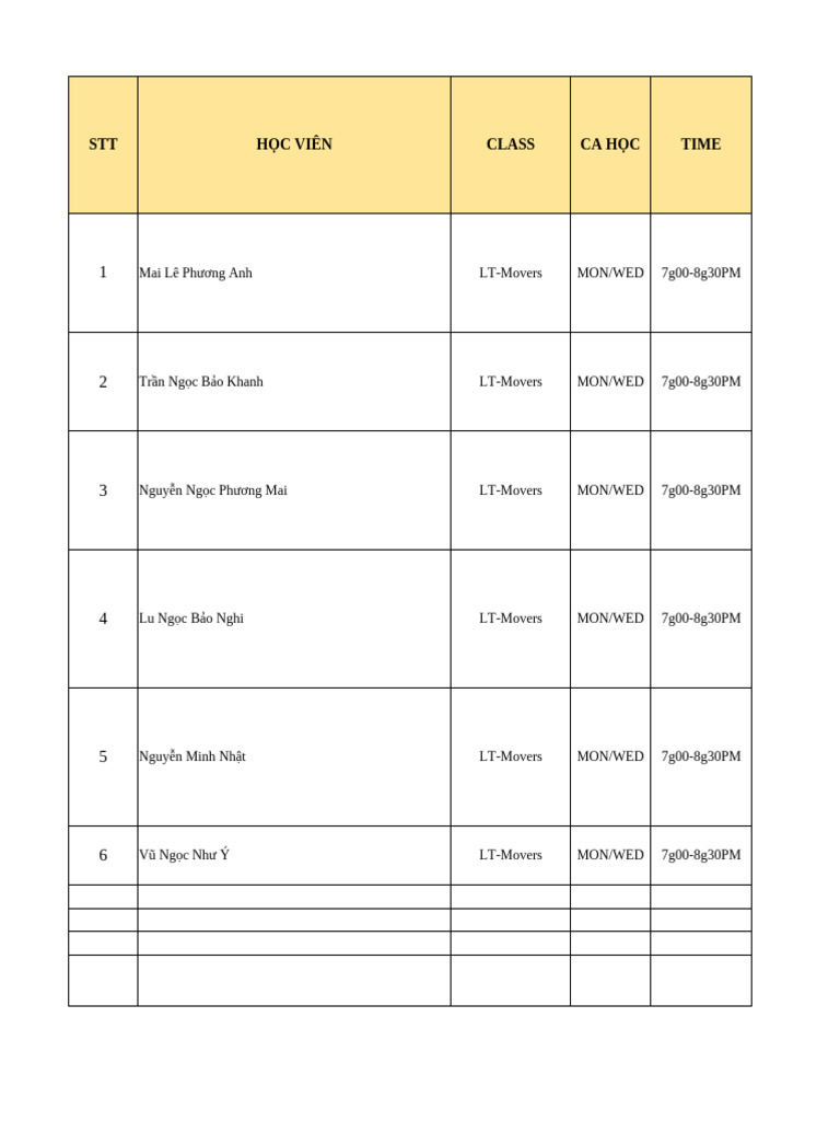 Movers Oral Test | PDF