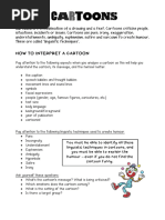 English FAL Grade 10 - 12 Visual Literacy (Cartoons) - Notes and ...
