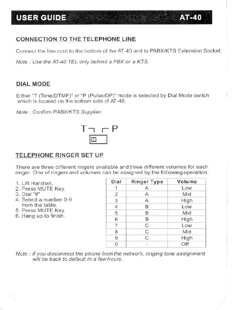 Nec At-40 Tel | PDF