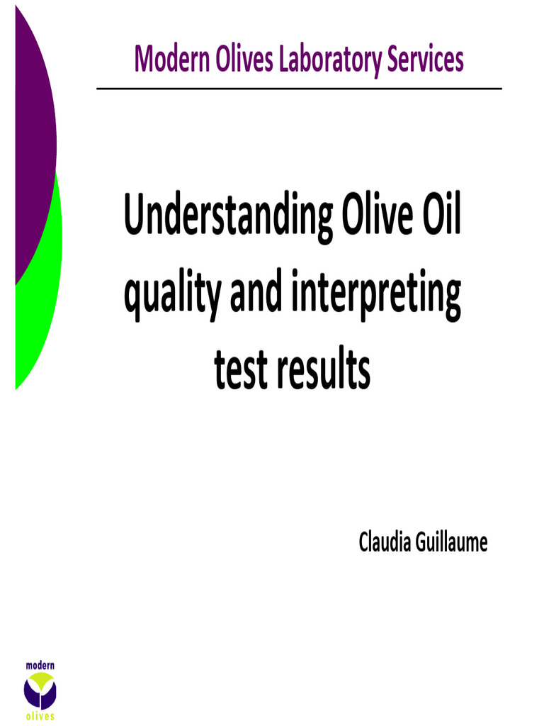 Understanding Olive Oil Quality | PDF | Olive | Olive Oil