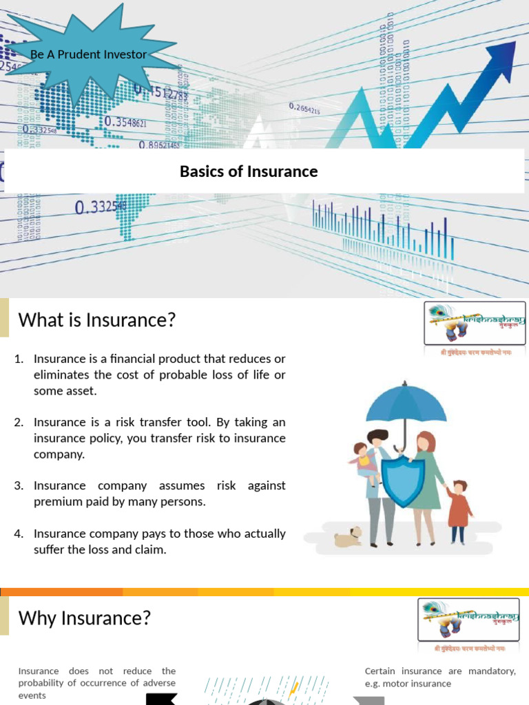 Basics of Insurance | PDF | Insurance | Life Insurance