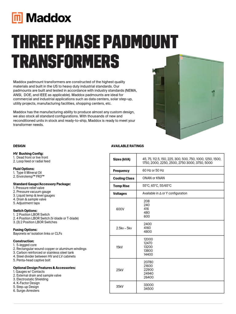 6484b810a3dcf2053b4b7601 3 WORKING ONE PAGE-Padmount Transformers | PDF ...