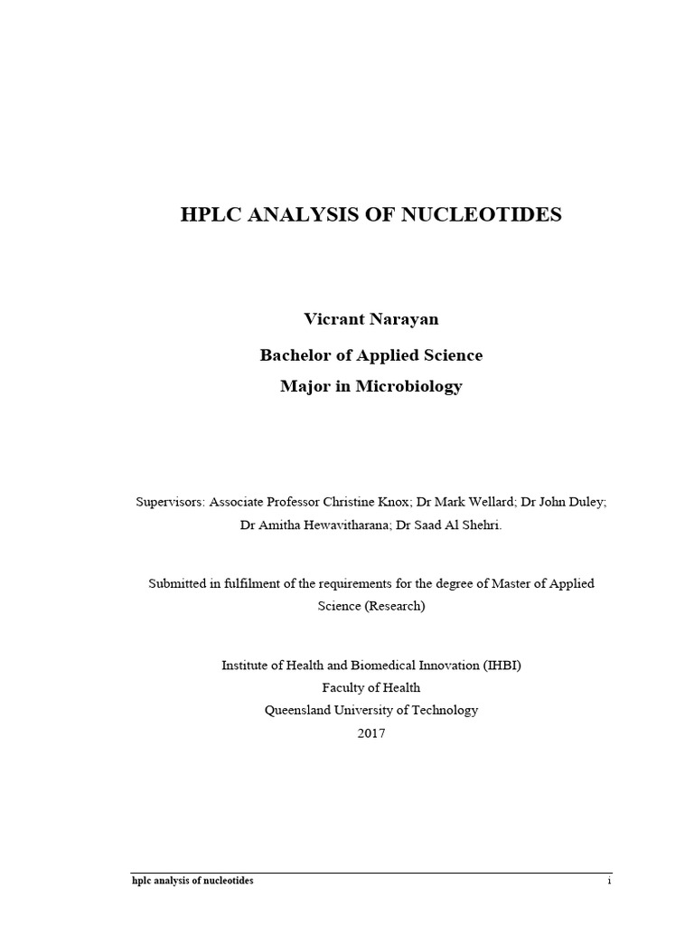 Chromato Thesis | PDF | Nucleotides | Toll Like Receptor